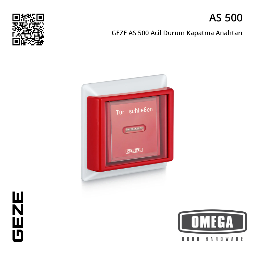 GEZE AS 500 Acil Durum Kapatma Anahtarı - Dijital Kapı Kilidi